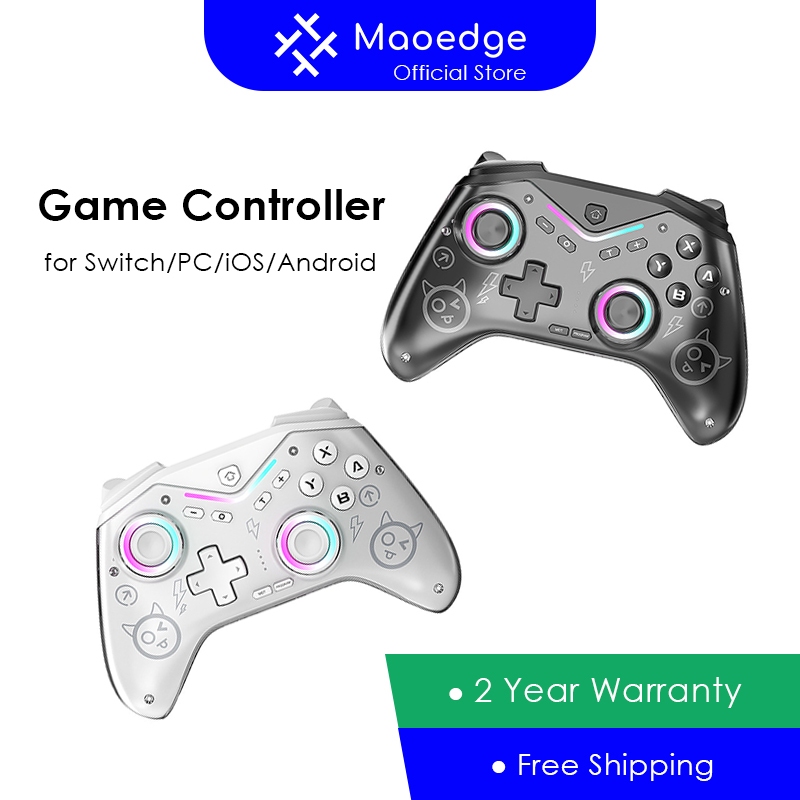 Maoedge Hall Trigger Wireless Game Controller Bluetooth Gamepad for ...