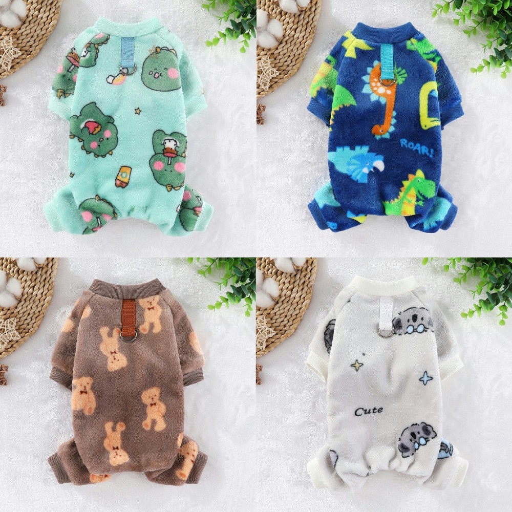 Winter Warm Fleece Dog Jumpsuit Pet Dog Clothes for Small Dogs Autumn ...