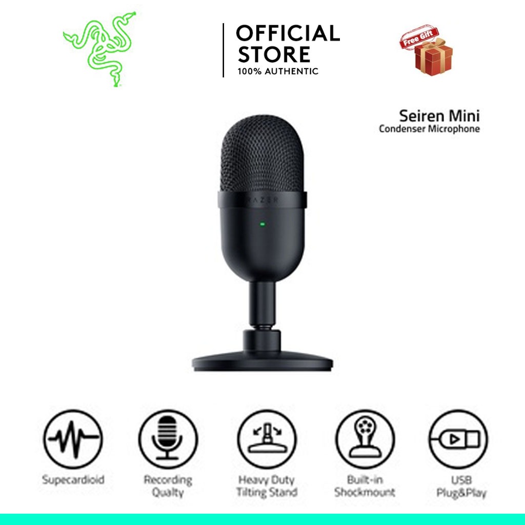 RAZER Seiren Mini Black Mic Razer Microphone Razer Ultra-Compact ...