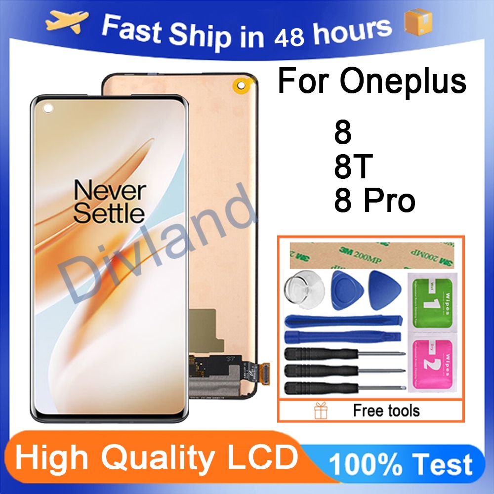 Original AMOLED TFT Oneplus 8 8T 8 Pro LCD Touch Screen Display Replacement | Shopee Philippines