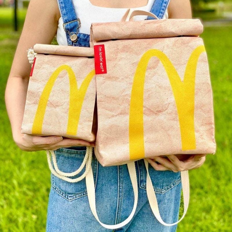 Mcdonald's School Paper Bag New Large Capacity for Class Work and ...