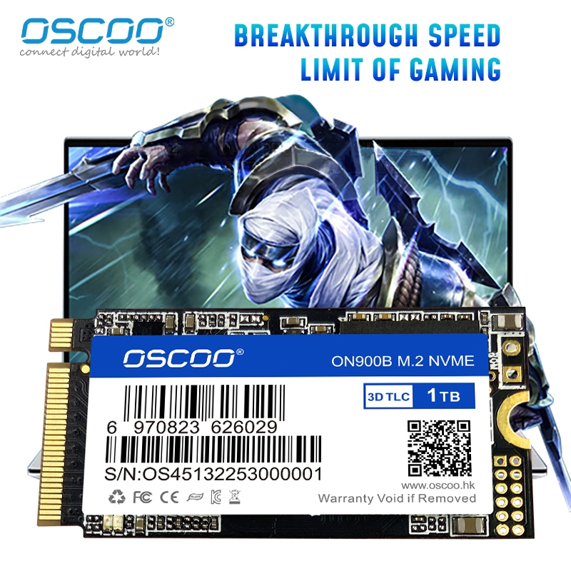 OSCOO SSD 2TB PCIe Gen4 Up to 2100MB/s, 3D TLC NAND Flash NVMe M.2 2242 ...