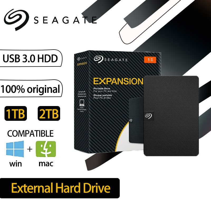 Seagate External Hard Drive Expansion USB 3.0 HDD High Speed Hdd 1TB/2TB Hard Drive | Shopee ...