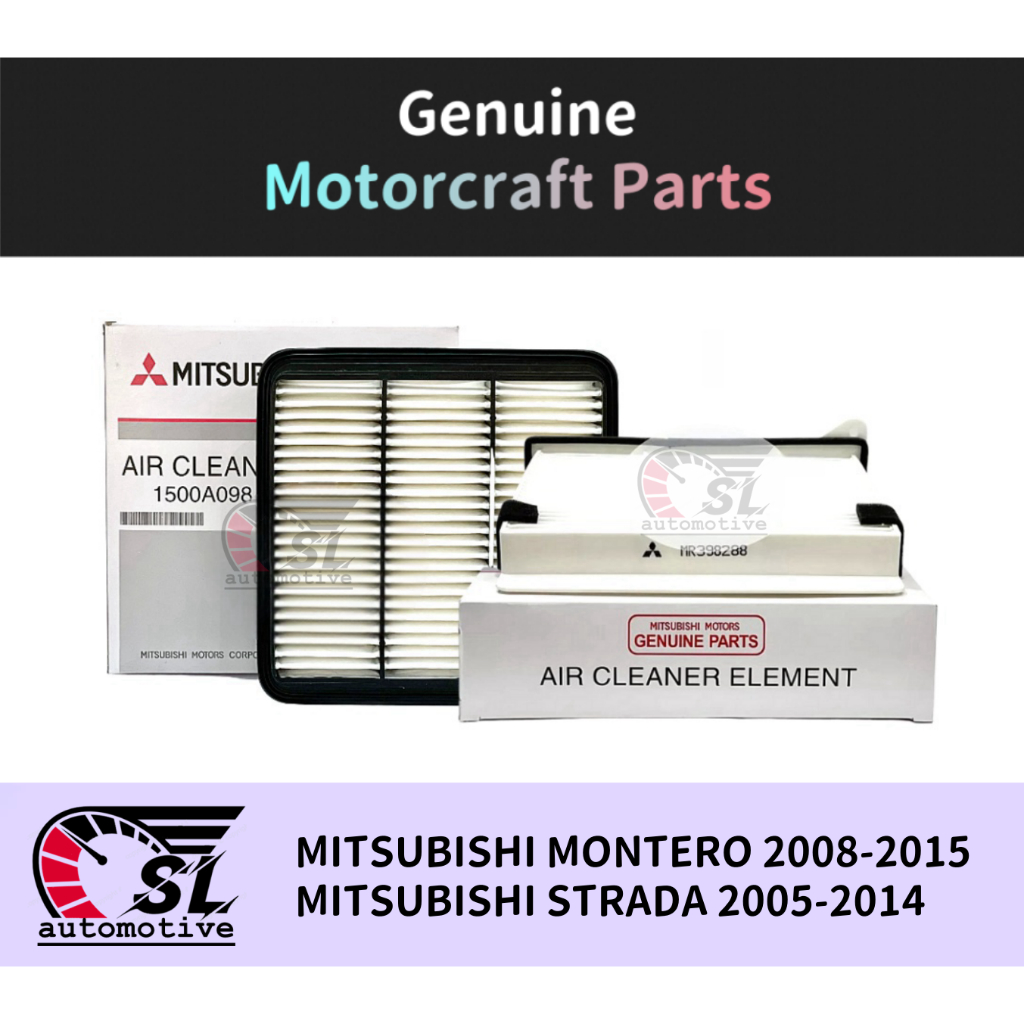 COMBO Cabin Filter and Air Filter Mitsubishi Montero 2008-2015 / Strada ...