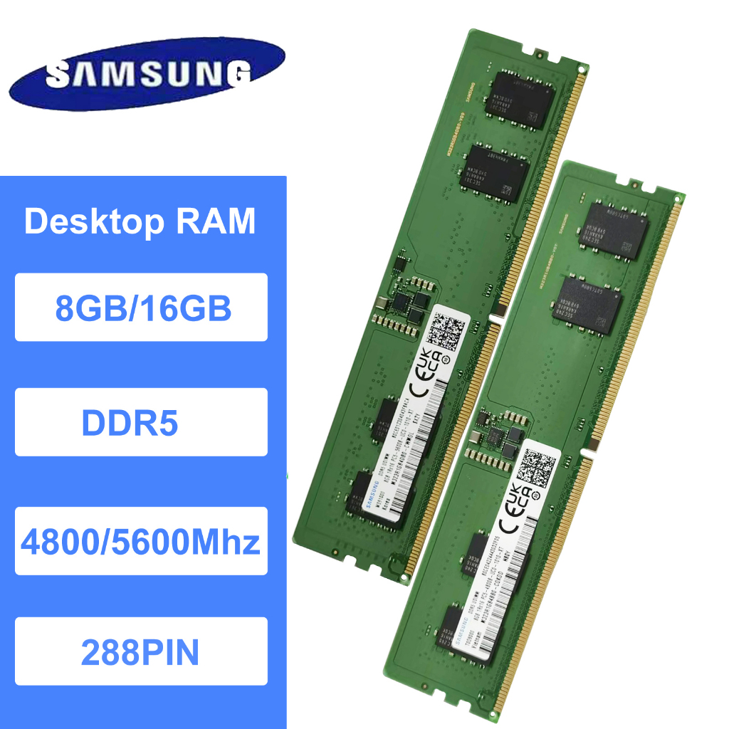 Samsung 8GB 16GB DDR5 4800Mhz 5600Mhz 1.1V 288Pin Desktop Memory RAM ...