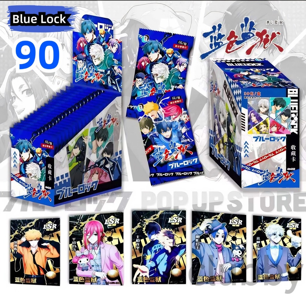 Blue Lock Card Thick Card TCG Nagi Seishiro rare LSR/ER/QR flash Anime ...