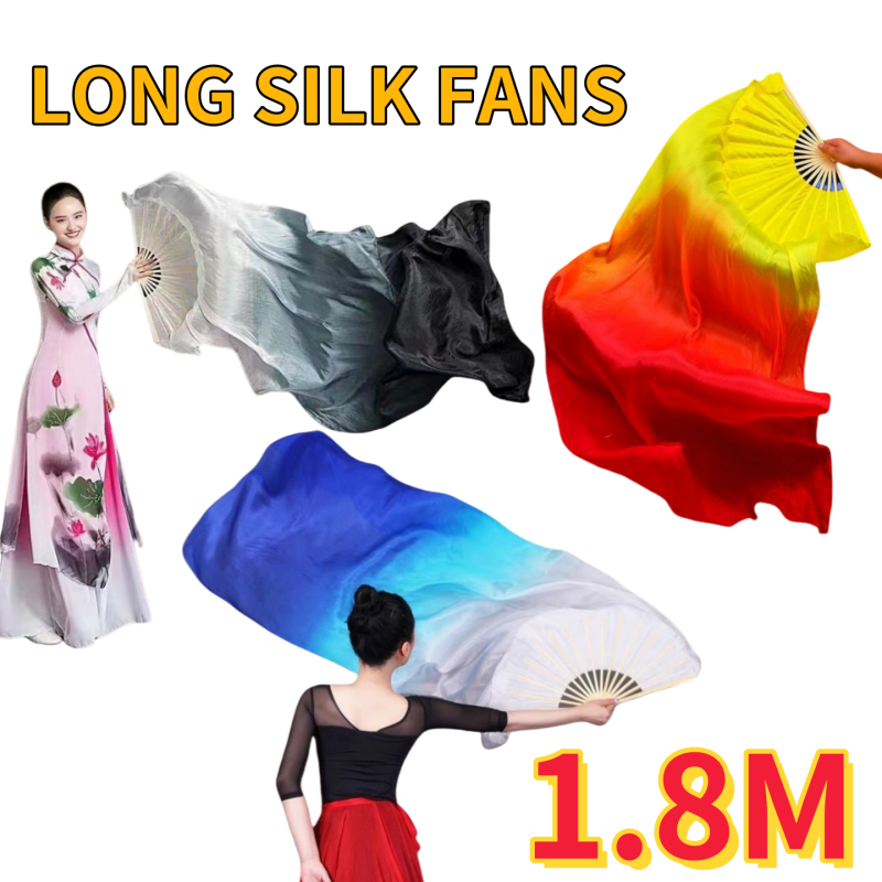 1.8m Long Fan Dance/Belly Dancing Fan/Silk Fan/Belly Dance Fan/Fan Veil ...