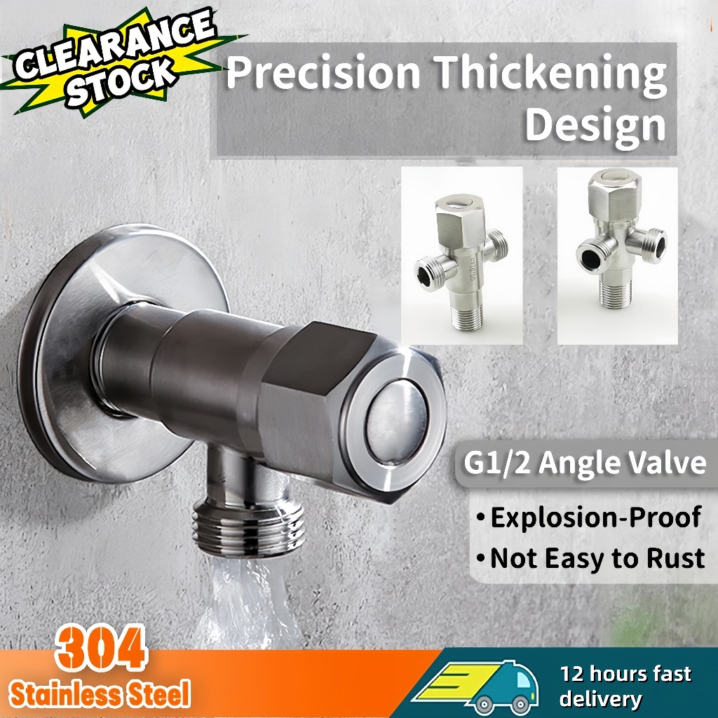 Best Stainless Steel 304 （One Way Angle Valve）Two Way Angle Valve, 1/2 ...