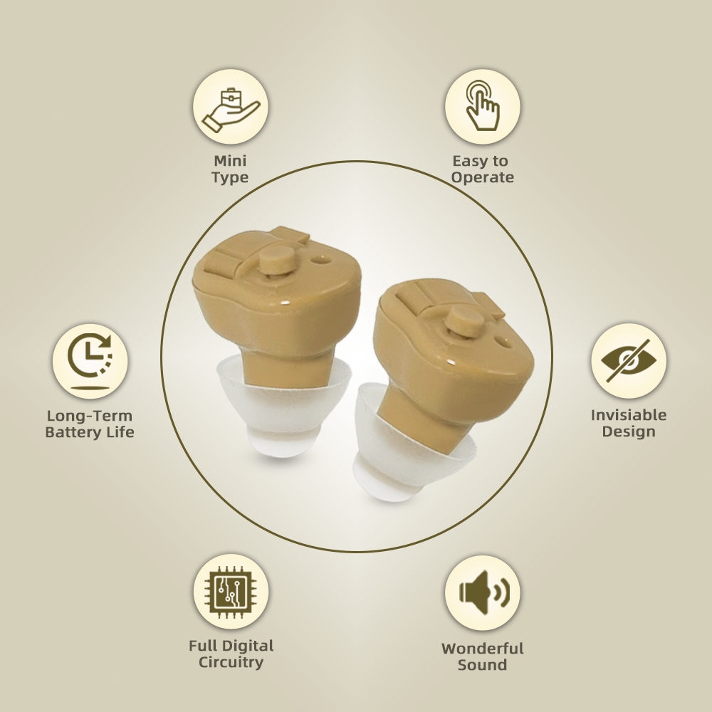 Genuine Delmicure Hearing Aid Mini Sound Amplifier Ear Sound Enhancer ...