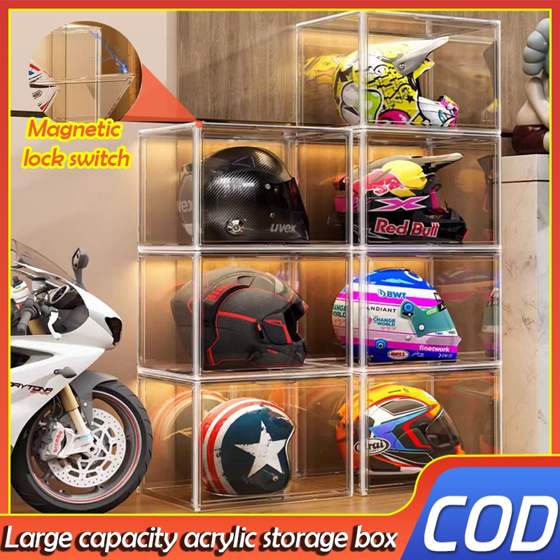 Acrylic Helmet Storage Box Extra-large Acrylic Display Case Handbag ...