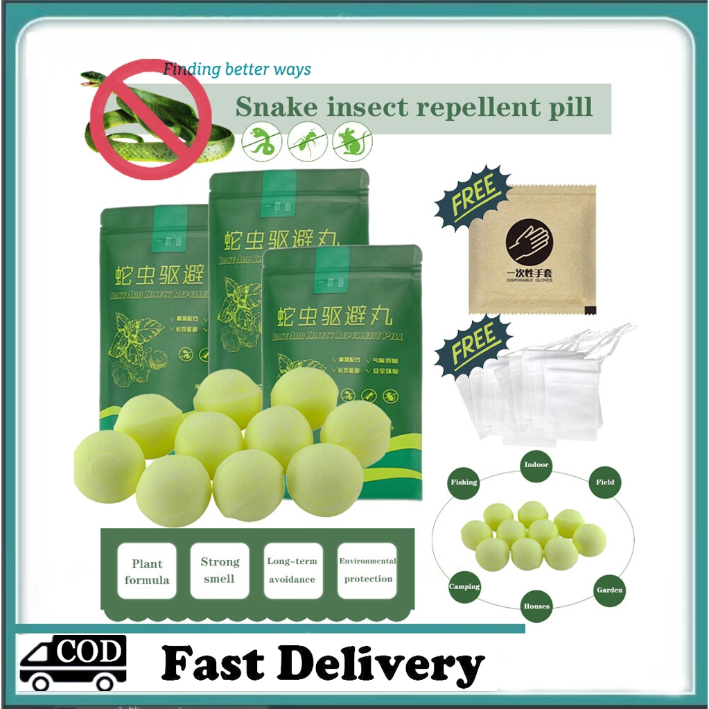 10pcs Snake Repellent powder Realgar Snake Repellent Pills Outdoor Long ...