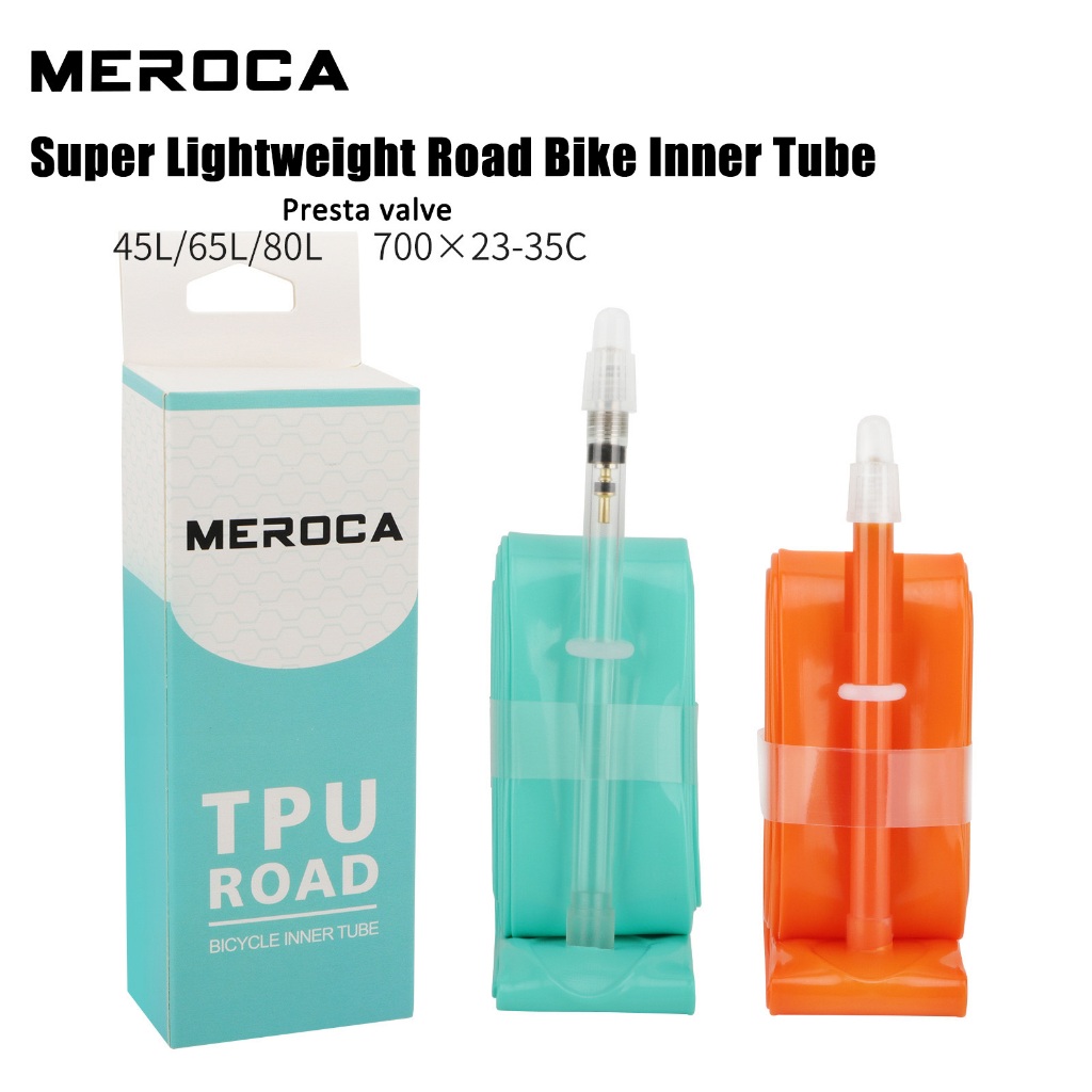 MEROCA Inner Tube for Road Bikes TPU Lightweight 700C*23-35C with FV ...
