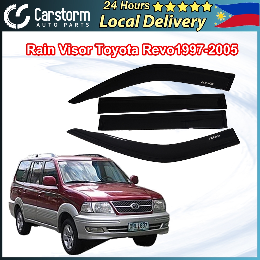 Carstorm Car Window Visor Vent Shade Deflector Sun/Rain for Rain Visor ...