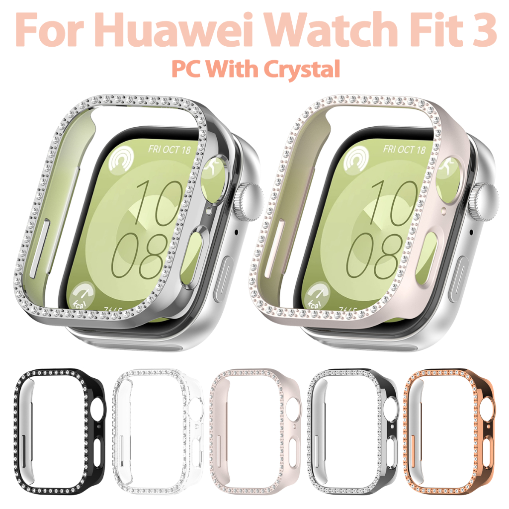 Diamond Case For Huawei Watch Fit 3 Bumper Cover Shell Huawei Watch ...