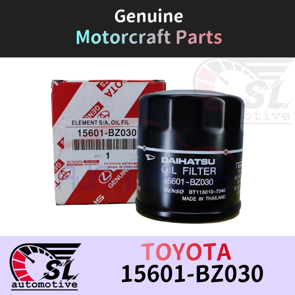Oil Filter (15601-BZ030) Toyota Avanza, Toyota Rush, Toyota Wigo, Raize ...