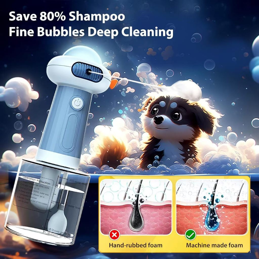 Pet Bath Bubble Machine Automatic Bubble Dog Cat Bubble Bath | Shopee ...
