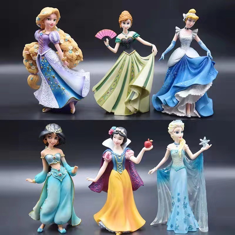 1Pcs 19-20cm Disney Princess Snow White Jasmine Anna Rapunzel ...