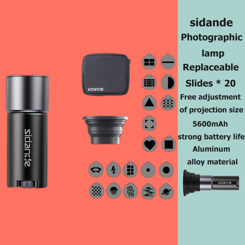 SIDANDE Videography Flashlight Zoomable Photography Fill Light Ambience ...