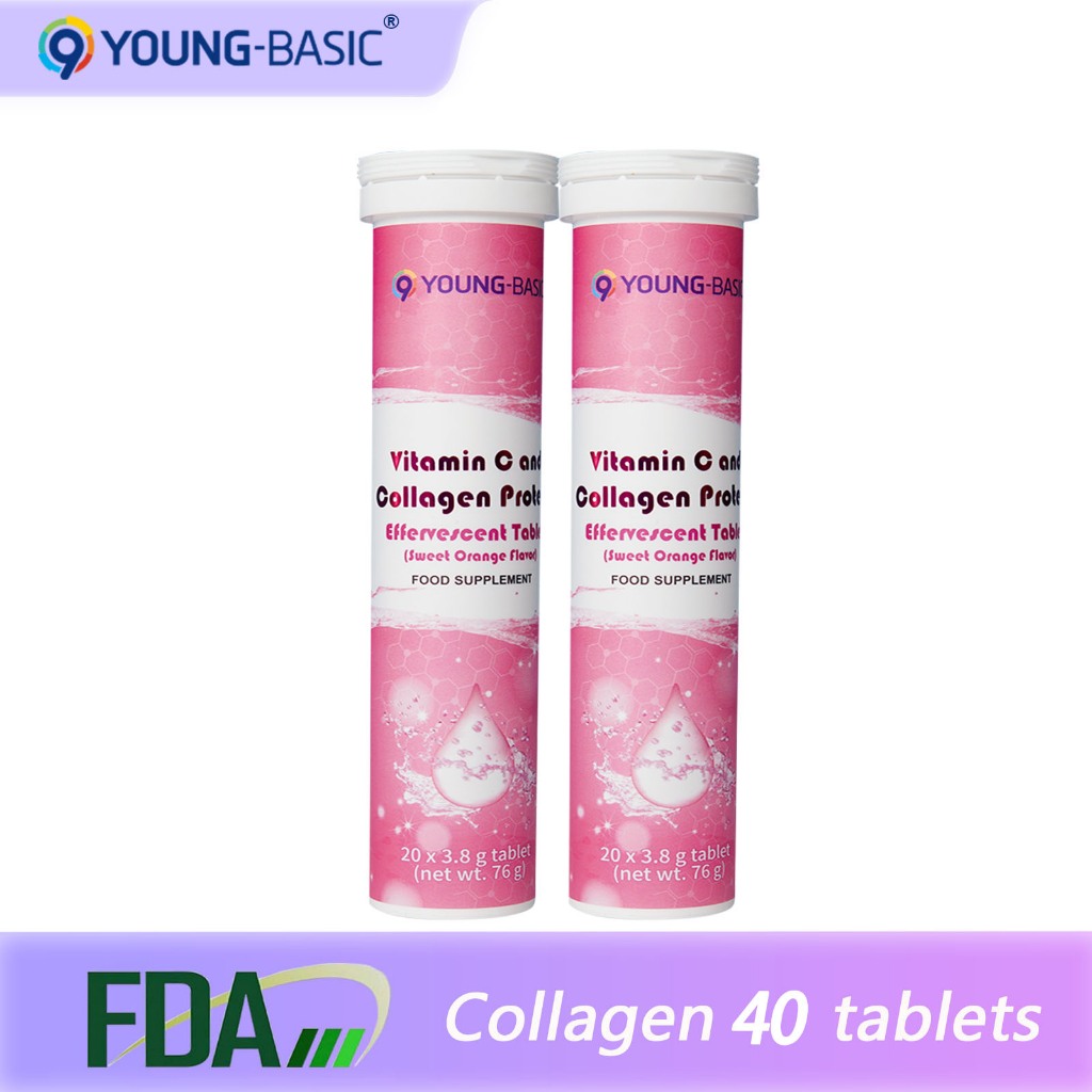 9YOUNG-BASIC Collagen Peptide with Vitamin C+Niacin for Whitening/Anti ...