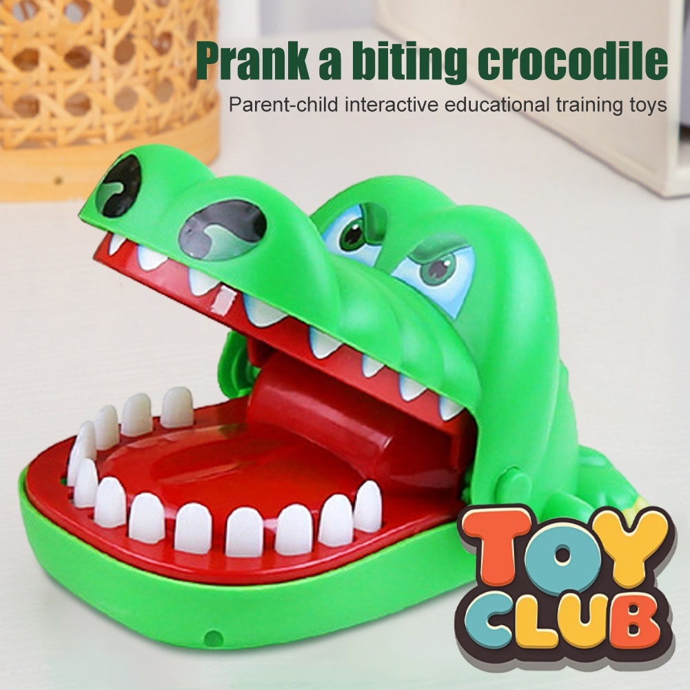Crocodile Mouth Dentist Bite Finger Game Funny Toy For Kids Interactive ...