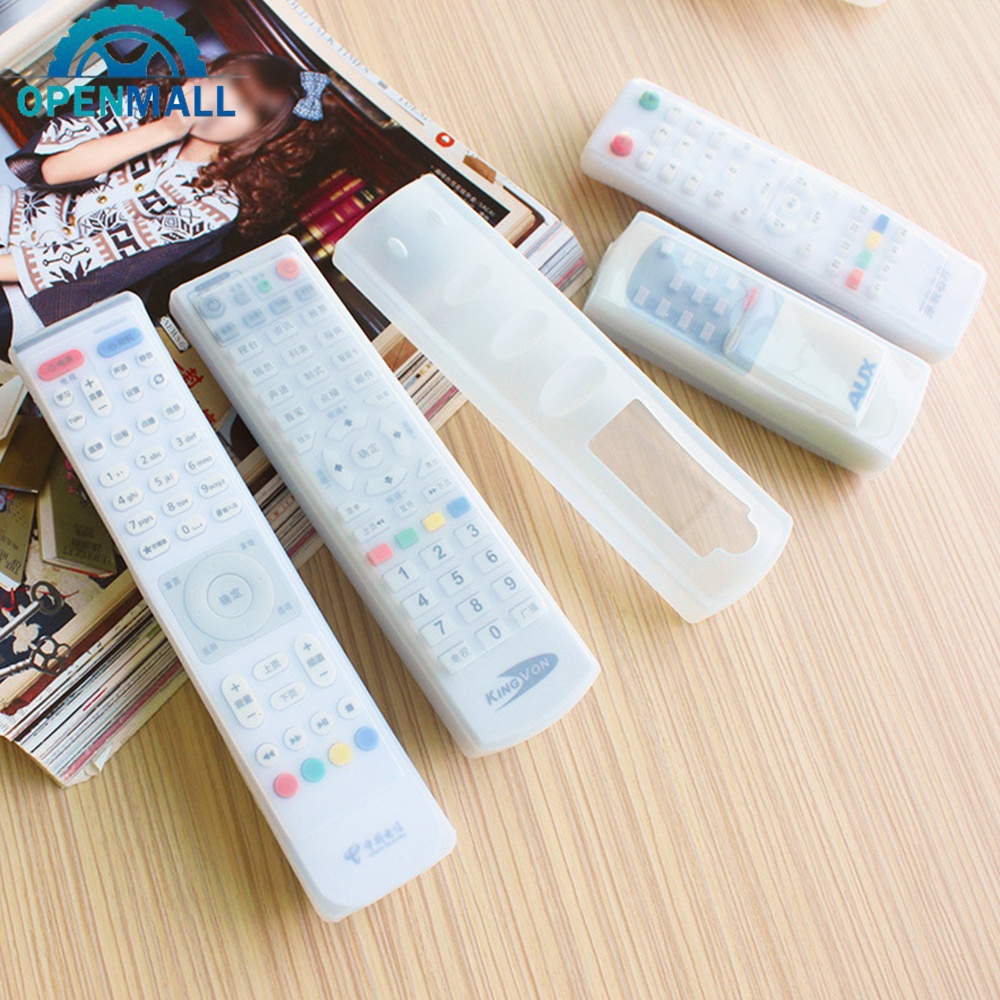 OM Transparent Silicone Storage Cover Remote Control Protective Case ...