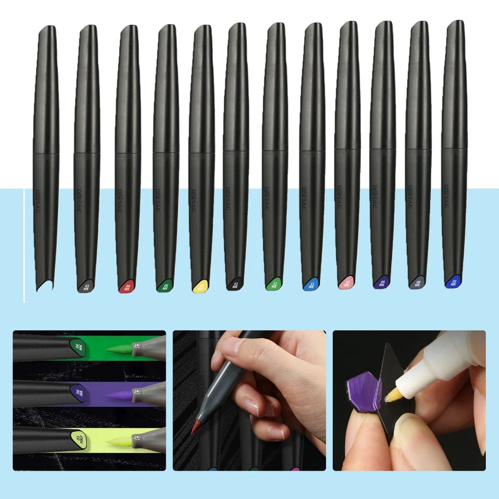 DSPIAE Water-Based Soft Tip Acrylic Marker for Gundam Model Paint Up To ...