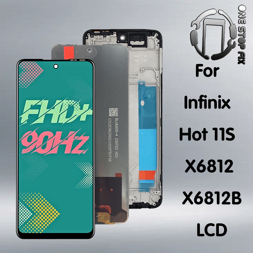 For Infinix Hot 11s X6812 X6812B LCD Display Touch Screen Digitizer ...