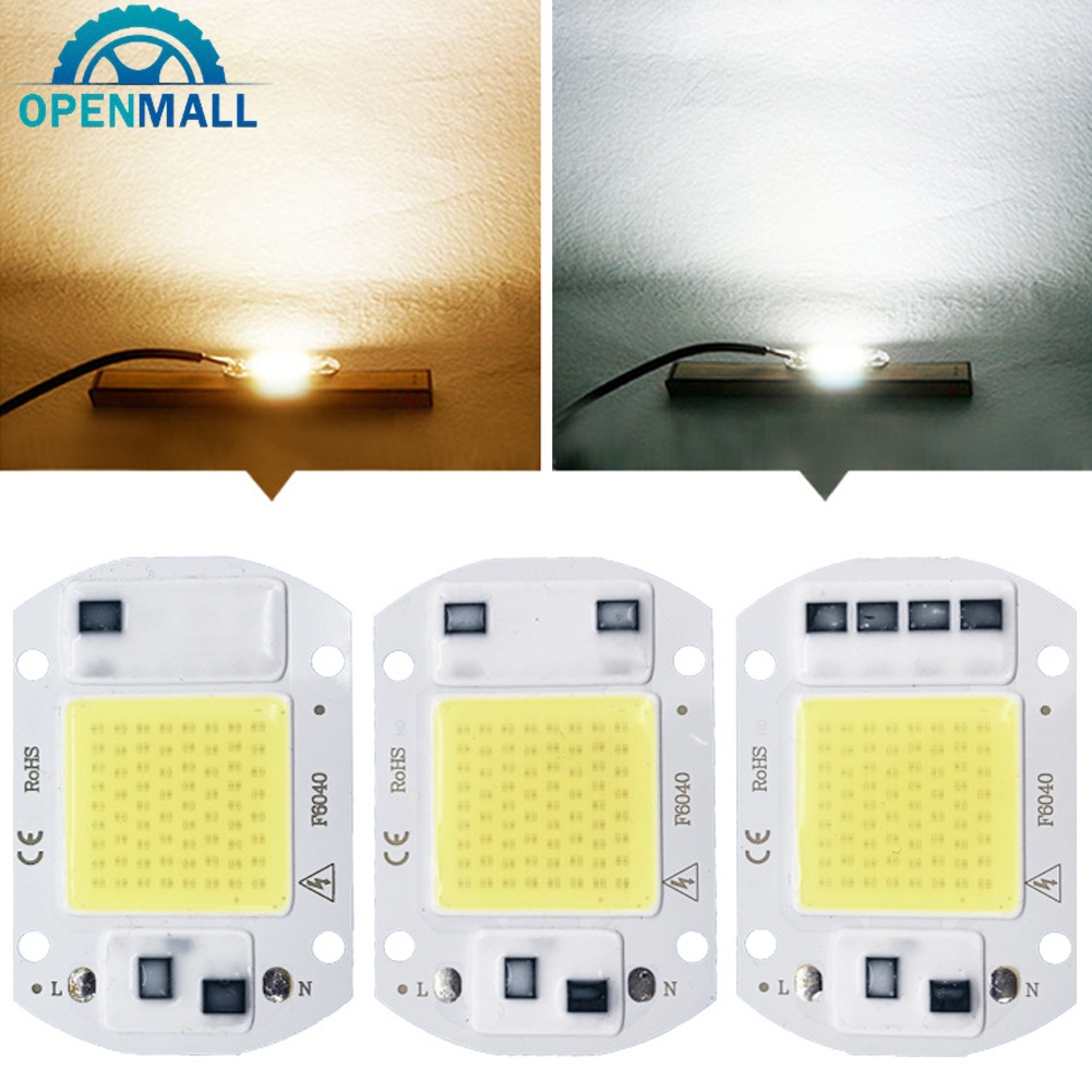 OM 110V 220V LED Chip 20W 30W 50W COB Chip No Need Driver Smart IC LED Lamp Beads for Flood ...