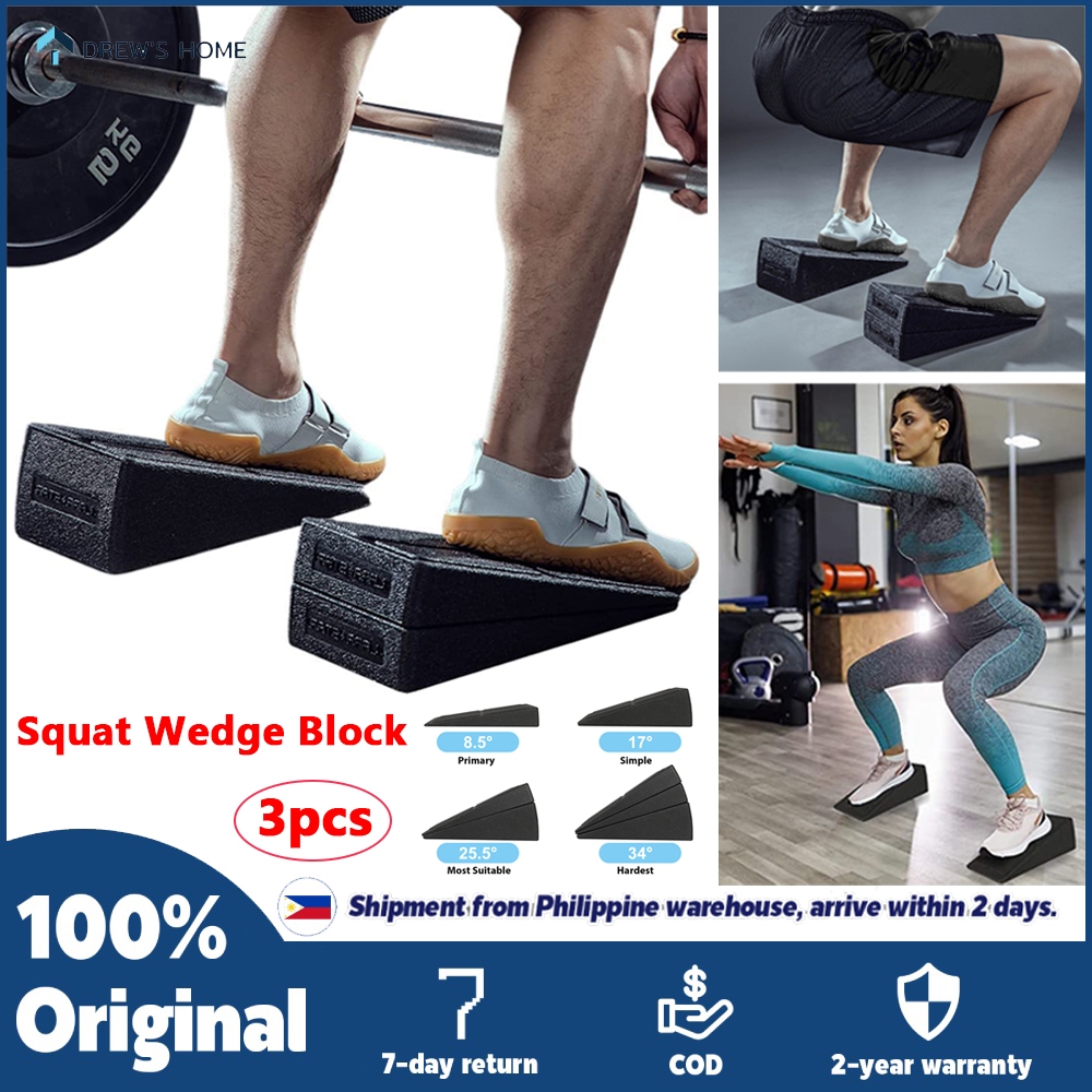 【Local Warehouse+COD】3pcs Squat Wedges Calf Extender Anti-slip Squat ...
