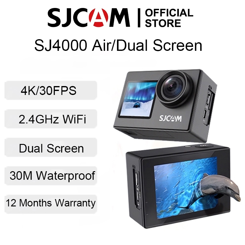 SJCAM SJ4000 Dual Screen 4K Ultra HD 16MP Action Camera WiFi Digital Camera Vlog Camera ...