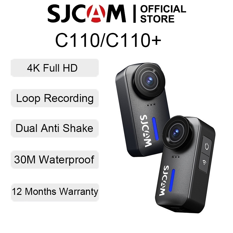 SJCAM C110+ Action Camera 4K Full HD Mini Camera Wifi Dual Anti Shake ...