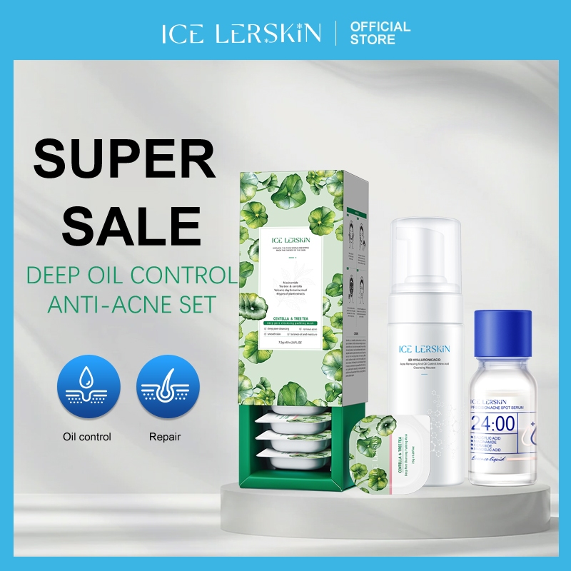 ICE LERSKIN Super Effect Deep Oil Control Anti-Acne SetICE LERSKIN Acne ...