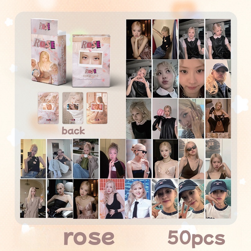 50pcs/box ROSE BP Photocards Album Lomo Cards BP Kpop Postcards cheap ...