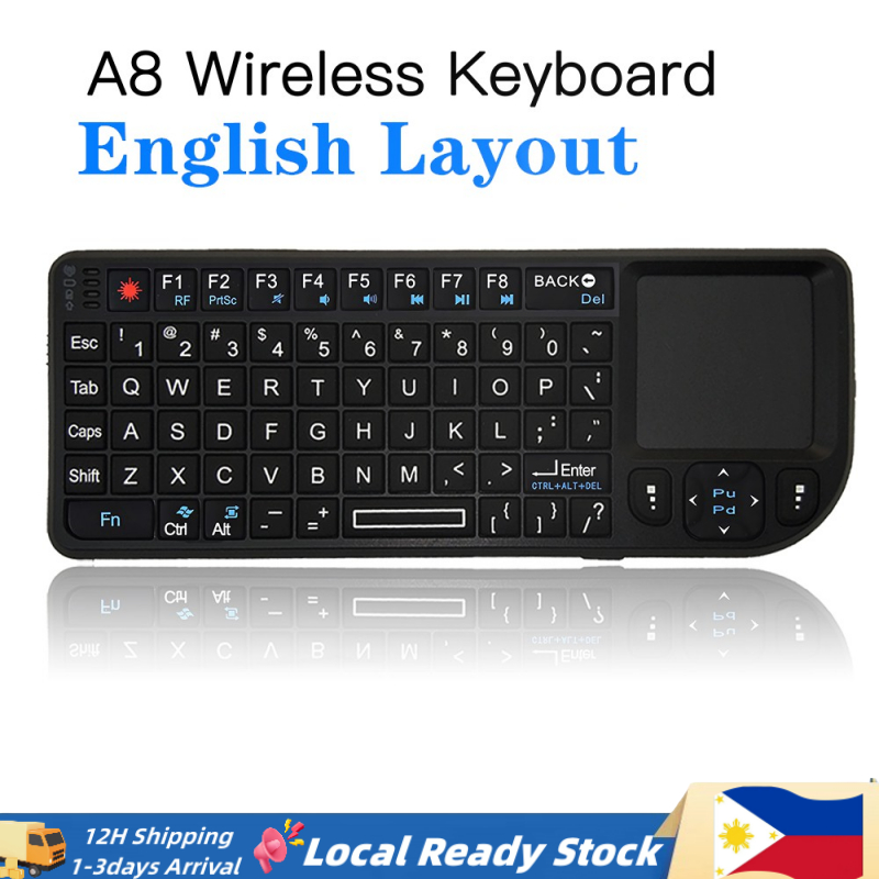 (Local Seller) 3 in 1 Wireless Keyboard 2.4G RF Mini Air Mouse Touchpad ...