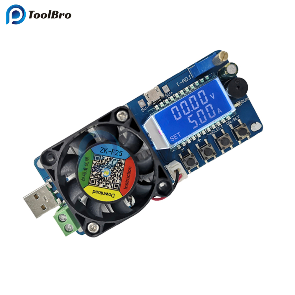 FX25 4A 25W / FX35 5A 35W Electronic Load Battery Capacity Tester ...