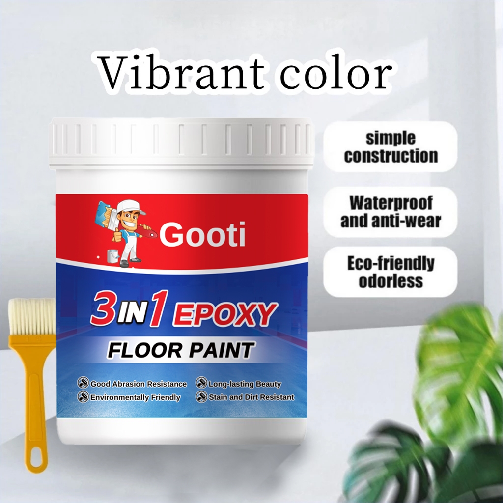 3 In 1 Epoxy Floor Paint Cement Floor Renovation Outdoor Indoor Dust ...