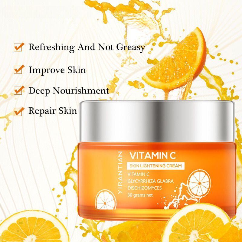 Vitamin C Face Cream Brightening Anti-Aging Wrinkle Hydrating Moisturizing Nourish Essence ...