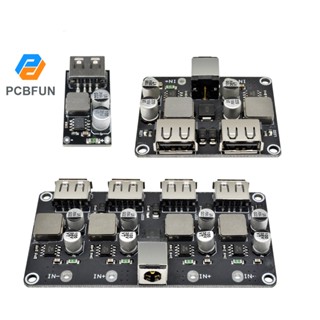 Pcbfun 1/2/4 Channel USB QC3.0 QC2.0 DC-DC Step-Down Module Buck Converter Charging 6-32V 9V 12V ...