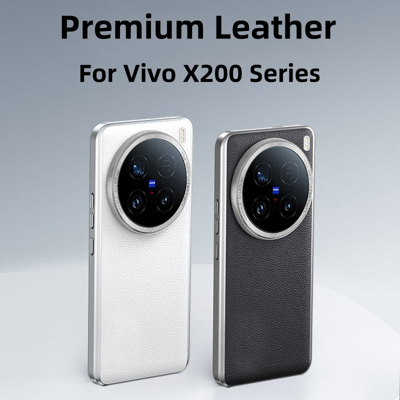 Premium Leather Pattern Case for Vivo X200 X100 Ultra X100s Pro Casing ...
