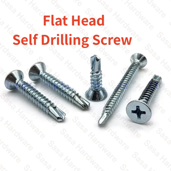 50-100pcs Flat Head Self Drilling Screw Window Screw | Hardiflex Screw ...
