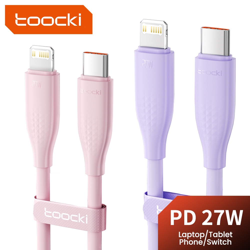 Toocki PD27W USB C to lOS Fast Charging Cable 2.4A USB to lOS Charging ...