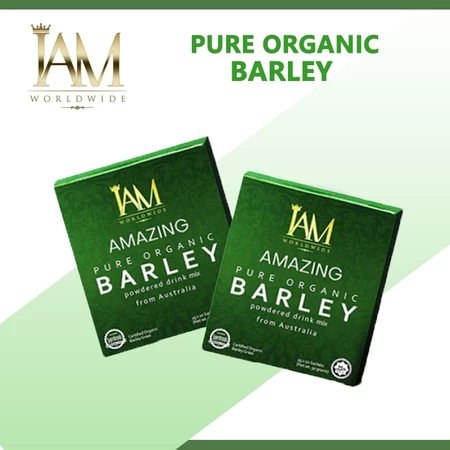 I Am Worldwide Amazing Pure Organic Barley - 1 Box (10 sachets ...