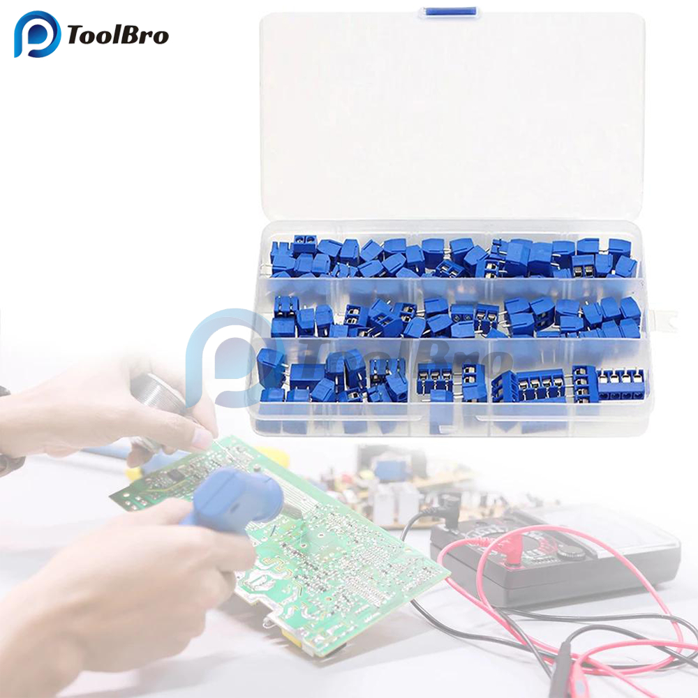 100Pcs KF301-2P KF301-3P KF301-4P PCB Screw Terminal Block 2 Pin 3 Pin ...