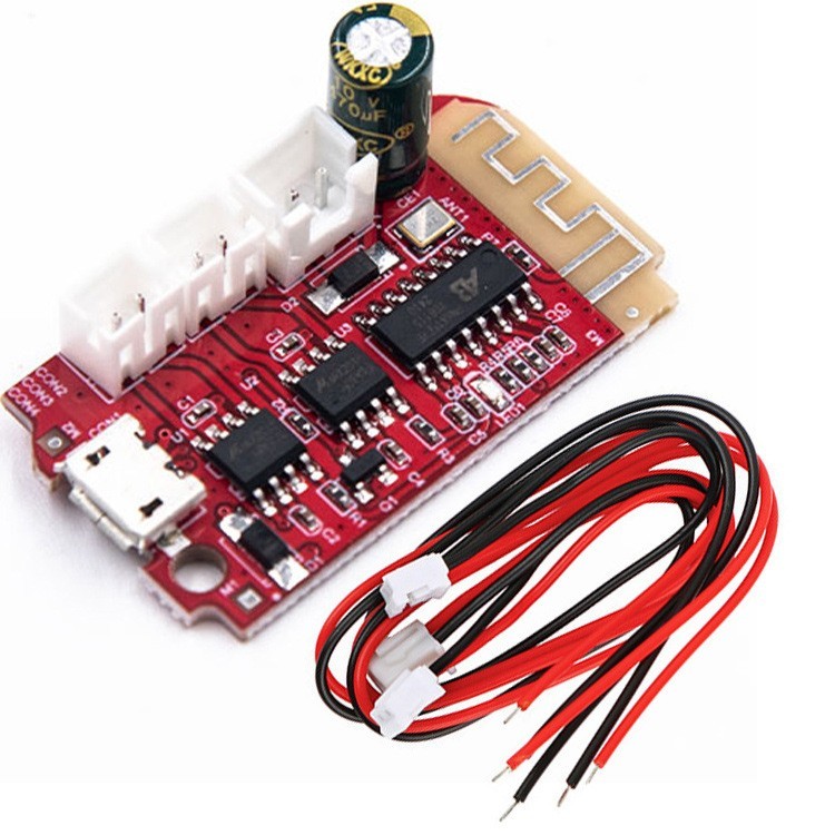 Gold-a059 5W * 2 Bluetooth Power Amplifier Board with Charging Port ...