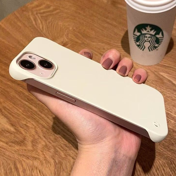 Slim Scrub Hard PC Frameless Matte Rimless Phone Case for IPhone 16 15 ...