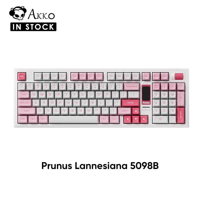 Akko Prunus Lannesiana 5098B Wireless Mechanical Keyboard, First with LCD Screen, Gasket Mounted ...