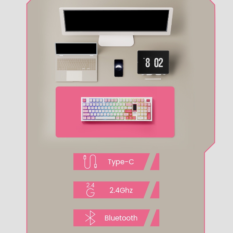 Akko Prunus Lannesiana 5098B Wireless Mechanical Keyboard, First with ...