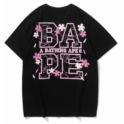 COD bape A BATHING APE BAPE Small LOGO Embroidery Summer Ape Simple ...