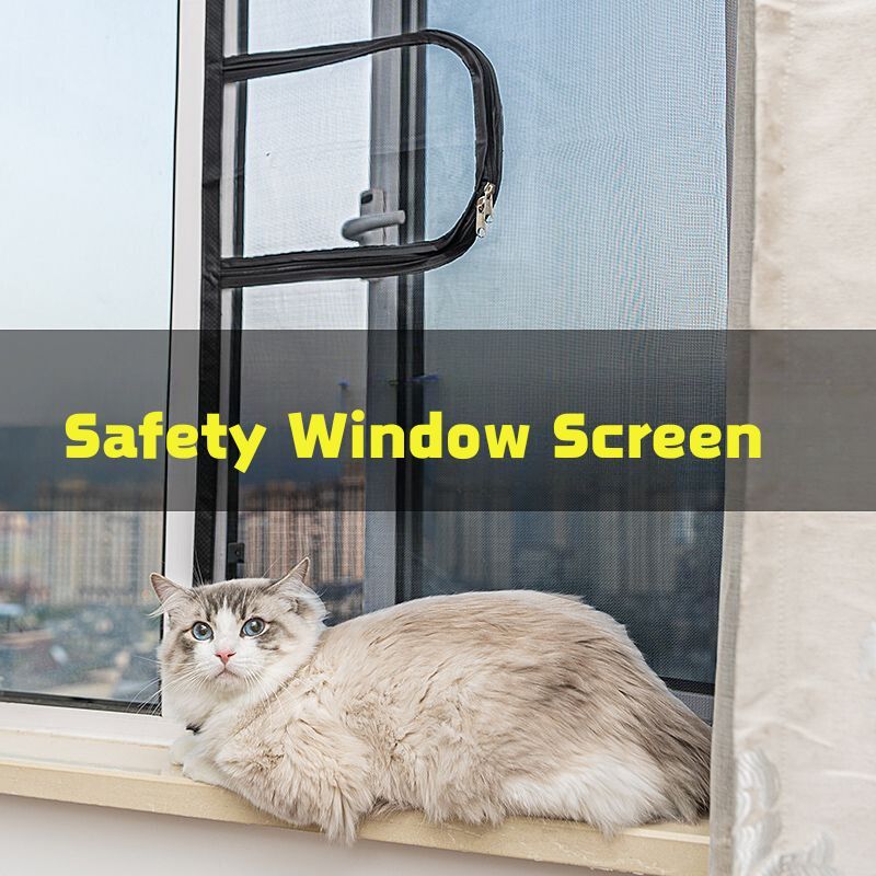 [Made-to-Order] Size Custimization Pet Cat Safety Window Screen Prevent ...