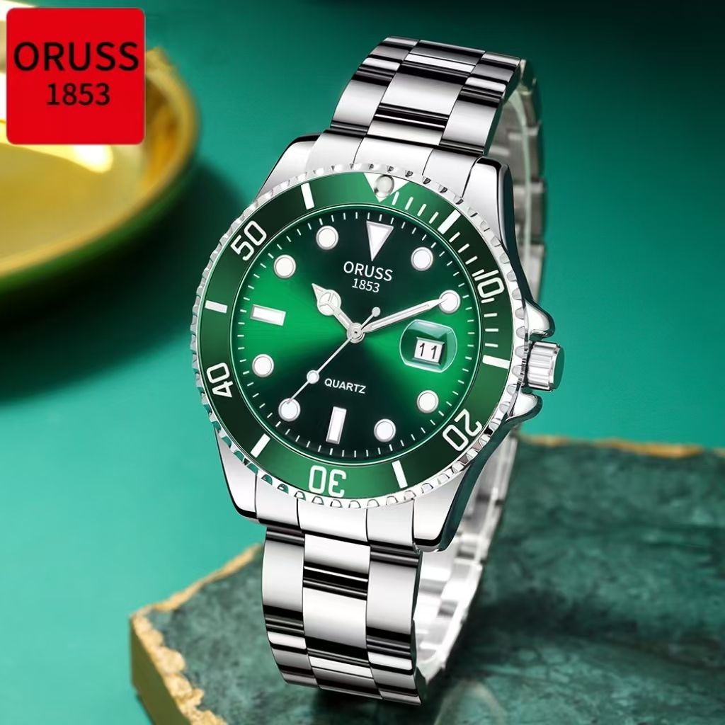 [Gift][With Box]ORUSS Original Brand Men Luxury Stainless Steel ...
